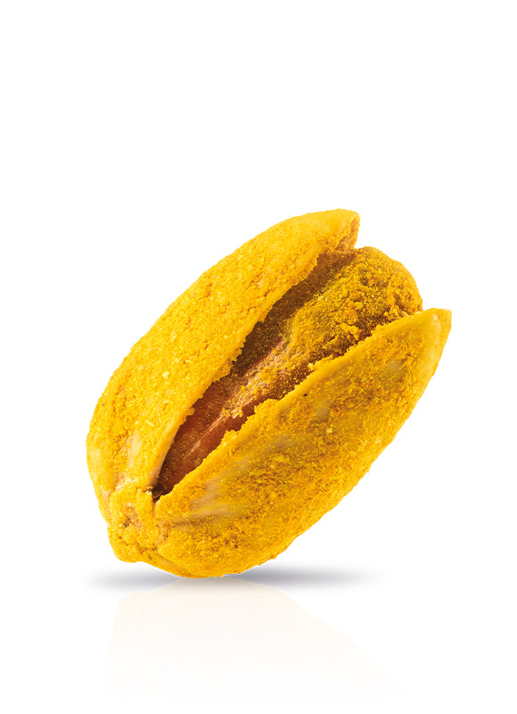 Pistaches torréfiées au gingembre et curcuma Bio - Maison de la pistache